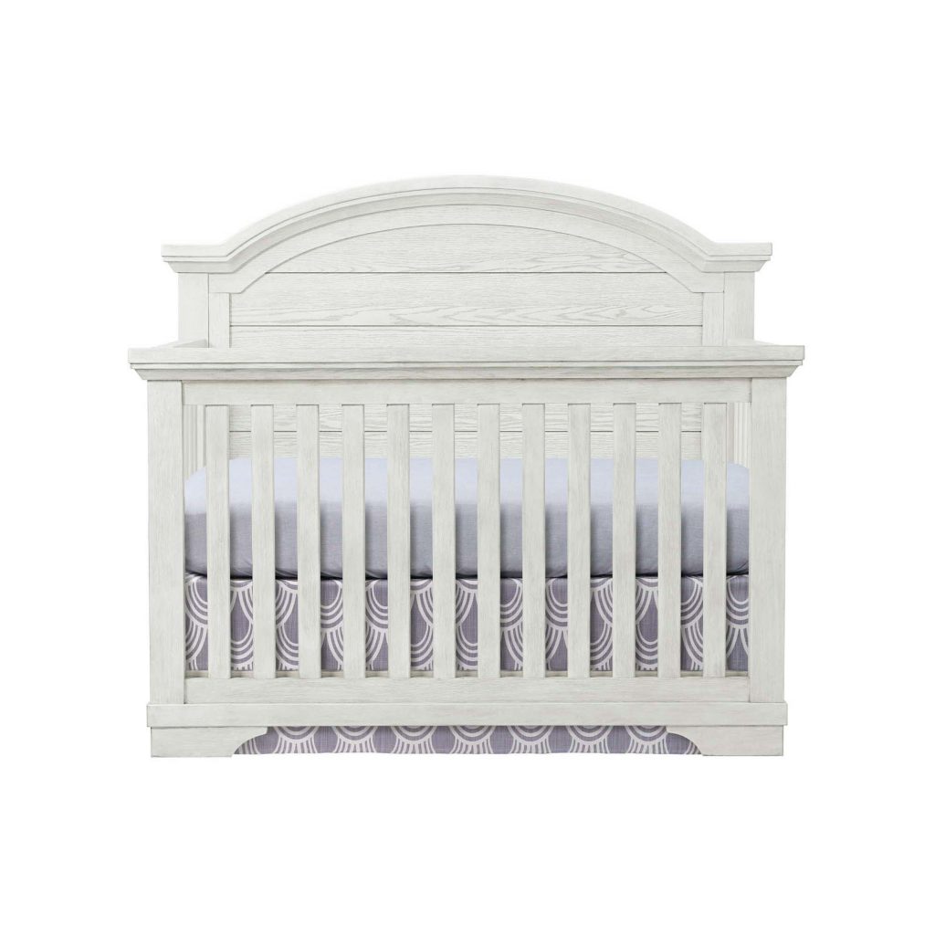 Foundry Arch Top Convertible Crib | White Dove - WestWoodBaby