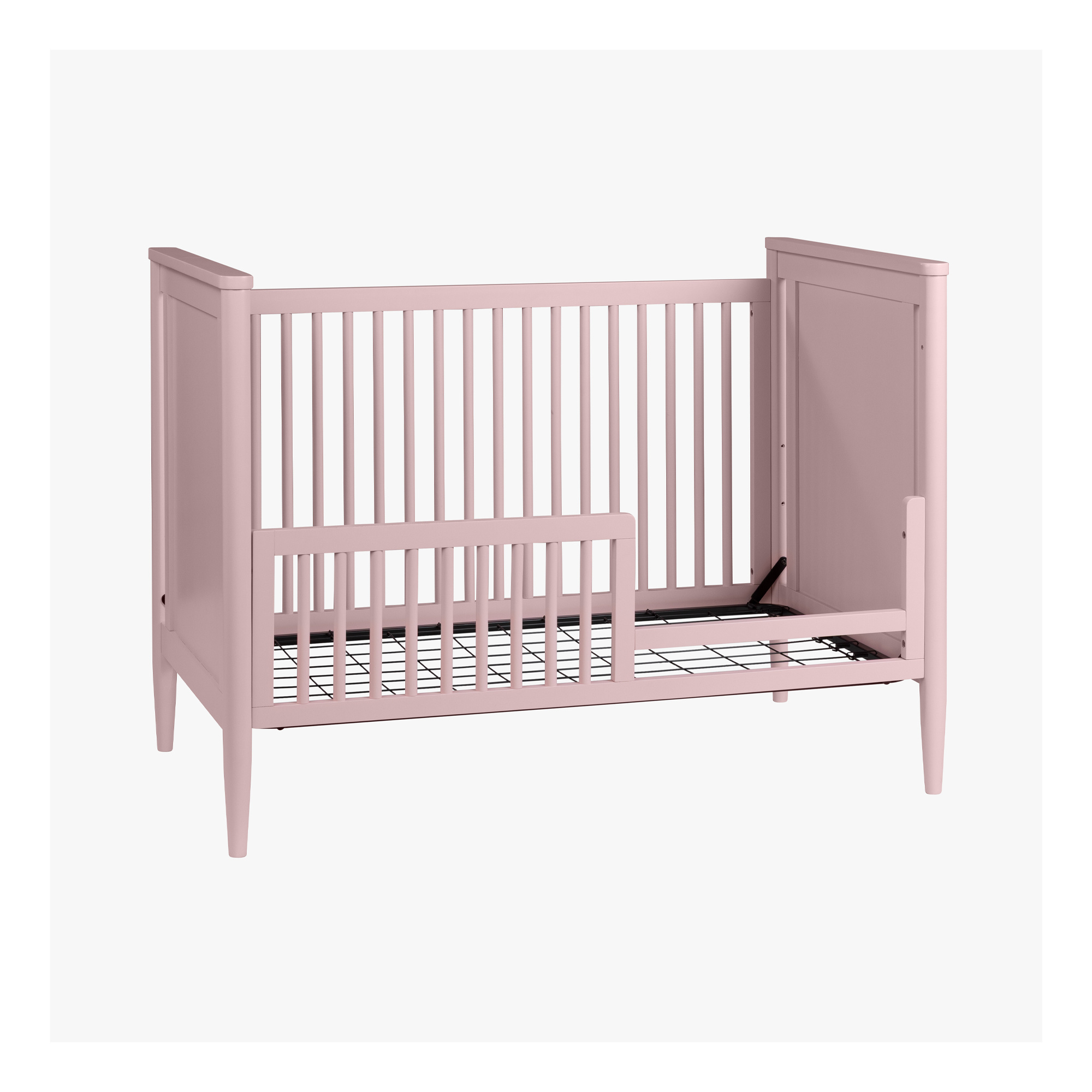 Modern Nursery Convertible Crib | Pink - WestWoodBaby